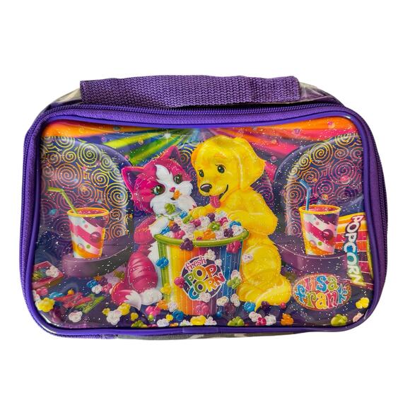 Lisa Frank | Toys | Vintage Lisa Frank Pencil Case Dog Cat Eating ...